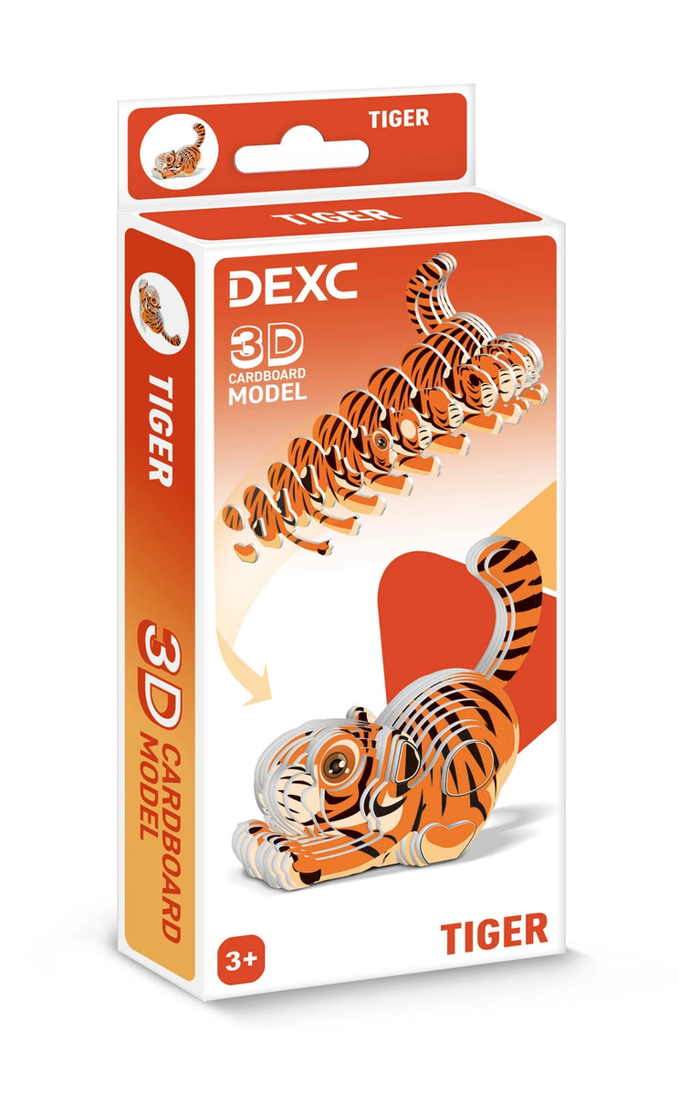 DEXC 3d Cardboard Model Tiger – Dizzyware